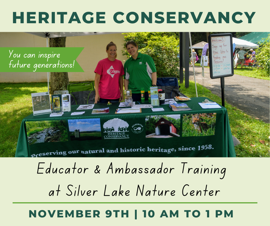 Heritage Conservancy Educator and Ambassador Training - Heritage ...